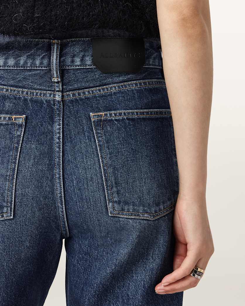 Mathilde Relaxed Bootcut Jeans Dark Indigo | ALLSAINTS US